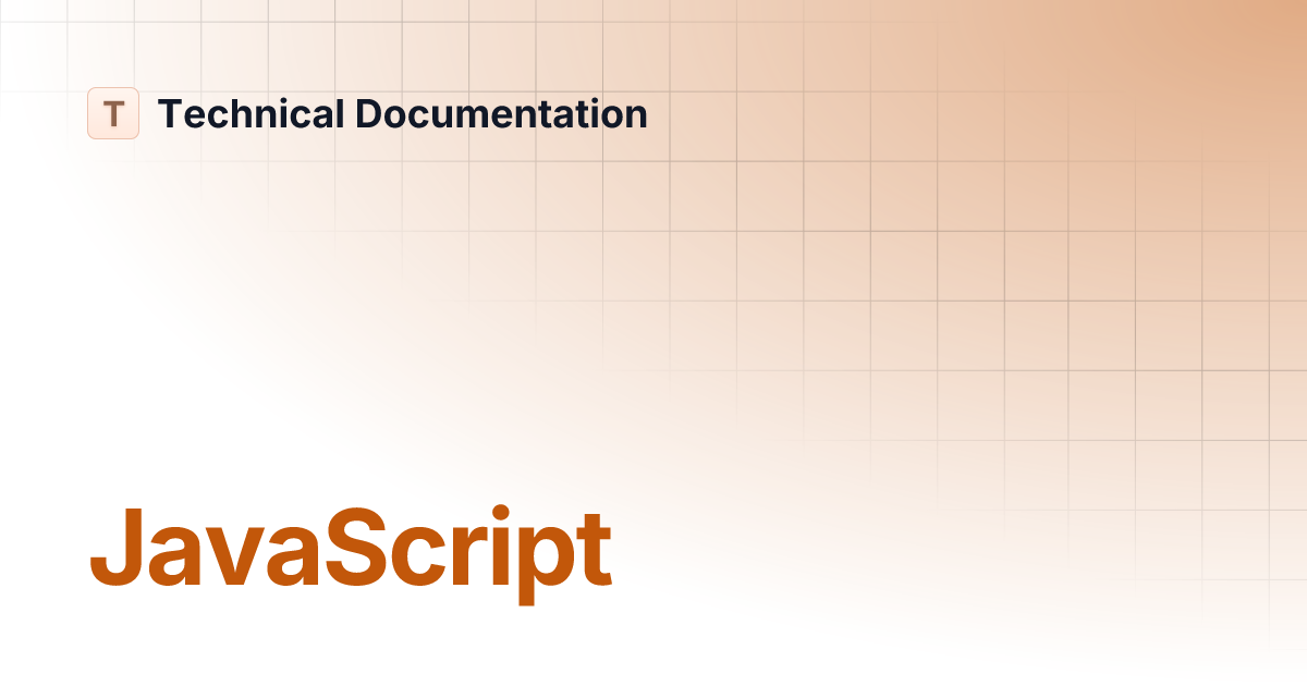 JavaScript | Technical Documentation