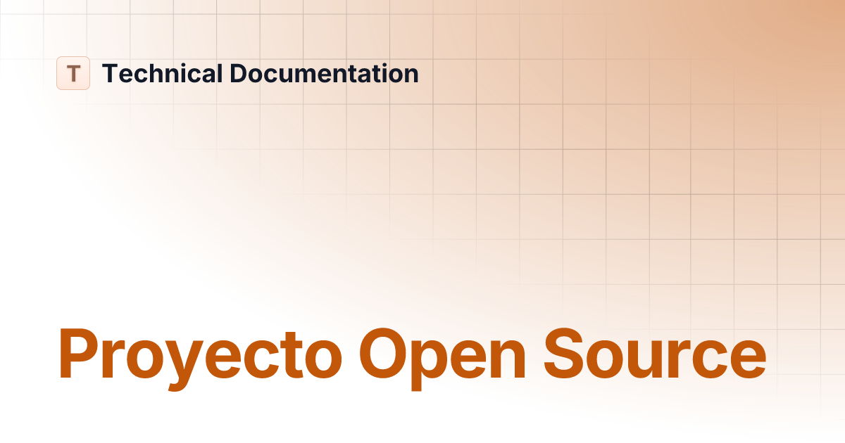 Proyecto Open Source | Technical Documentation