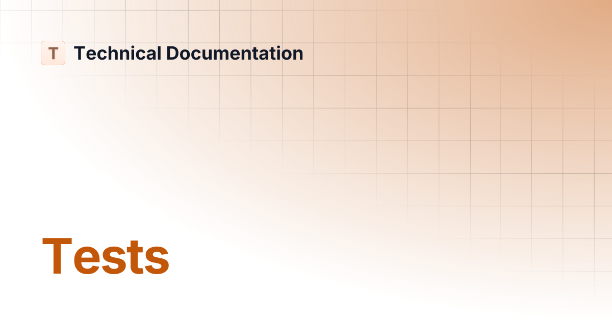 Tests | SPANISH - version 2.3 | Technical Documentation
