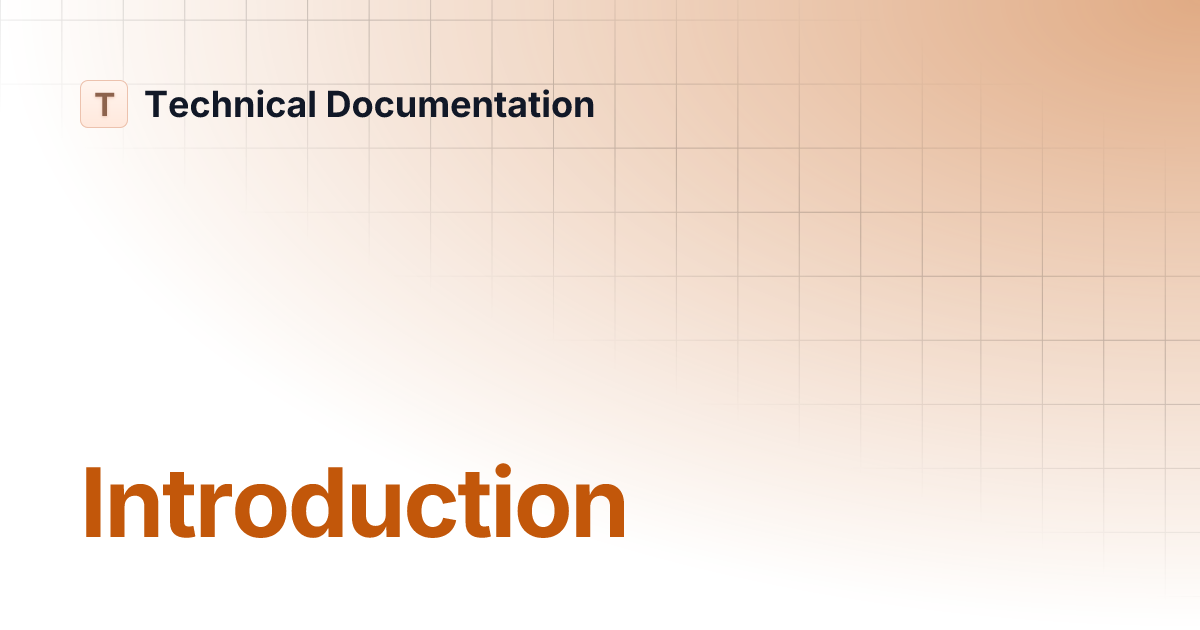 Introduction | Technical Documentation