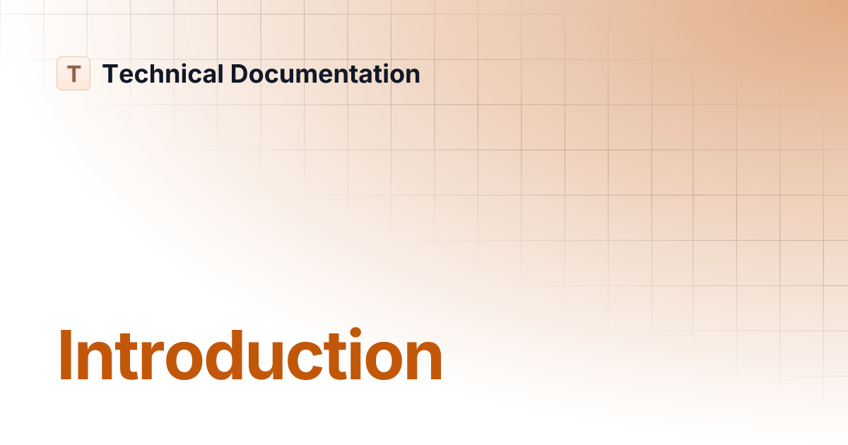 Introduction | Technical Documentation