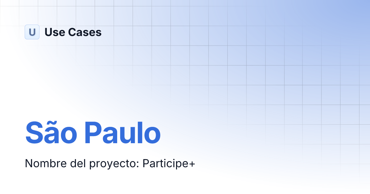 São Paulo | SPANISH | Use Cases